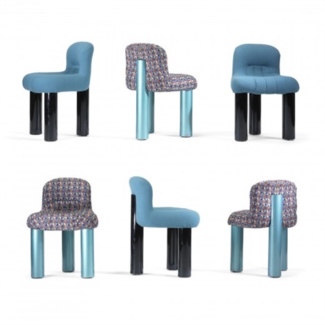 Botolo rolling chairs set of 6 by Cini Boeri on artnet