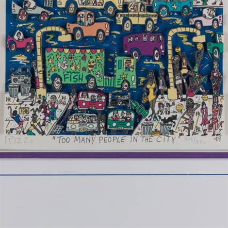 Too Many People in the City by James Rizzi on artnet