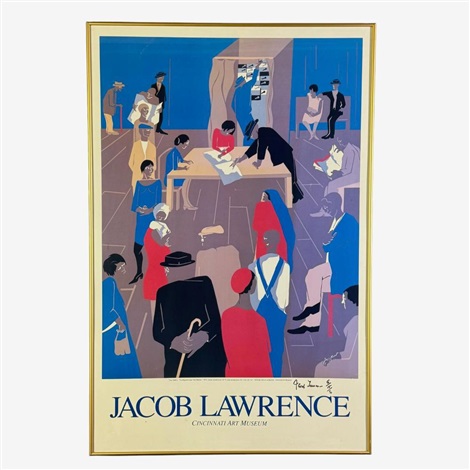 Signed Jacob Lawrence Poster from Cincinnati Art Museum by Jacob ...