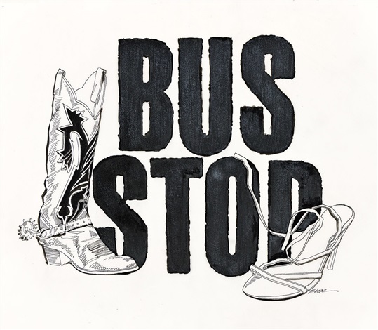 Group of six Broadway drawings of Angela Lansbury, Lena Horne, and Bus ...