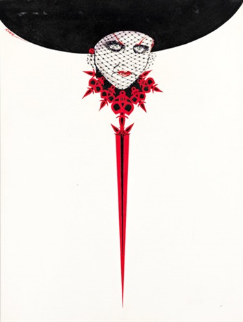 Group of six Broadway drawings of Angela Lansbury, Lena Horne, and Bus ...