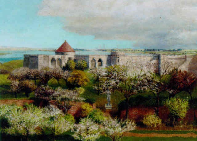 View beyond the fortress by Richard Eurich on artnet