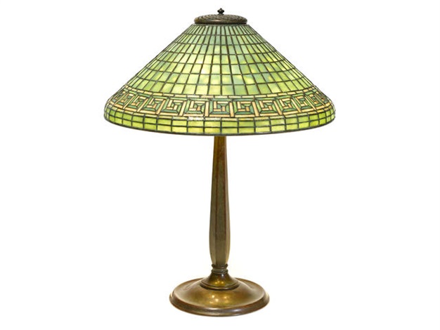 Greek Key lamp by Tiffany Studios on artnet
