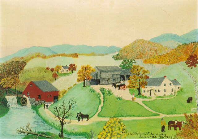 The home of Anna Mary Robertson Moses by Grandma Moses on artnet