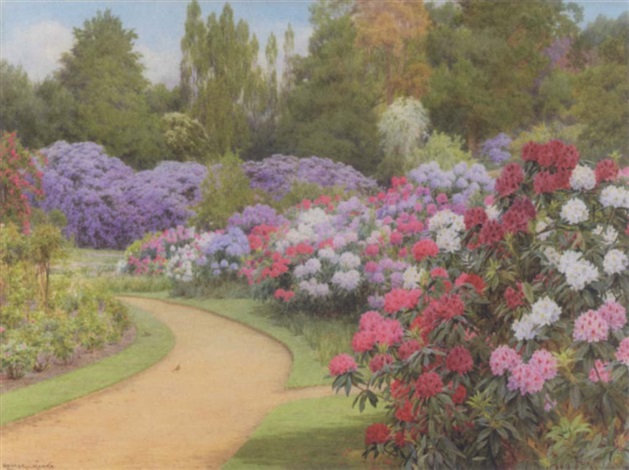 The rhododendron walk by George Marks on artnet