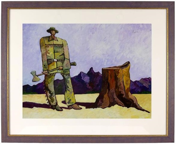 SHANE AND THE TREE STUMP by Thom Ross on artnet