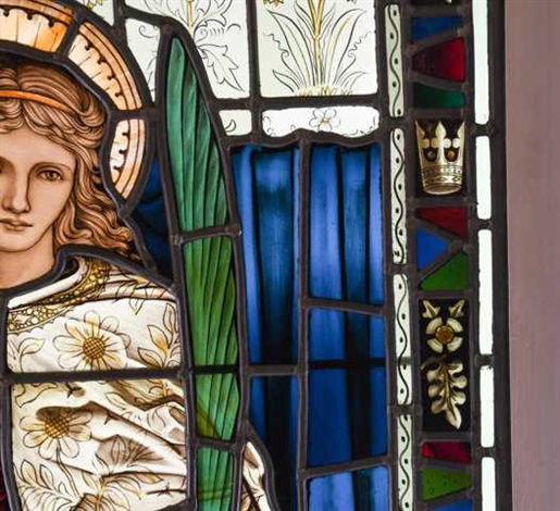 Saint Margaret of Antioch, standing figure by John Henry Dearle and ...