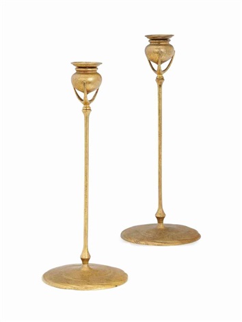 Candlesticks pair by Tiffany Studios on artnet