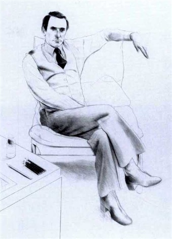 Nicholas Wilder by David Hockney on artnet