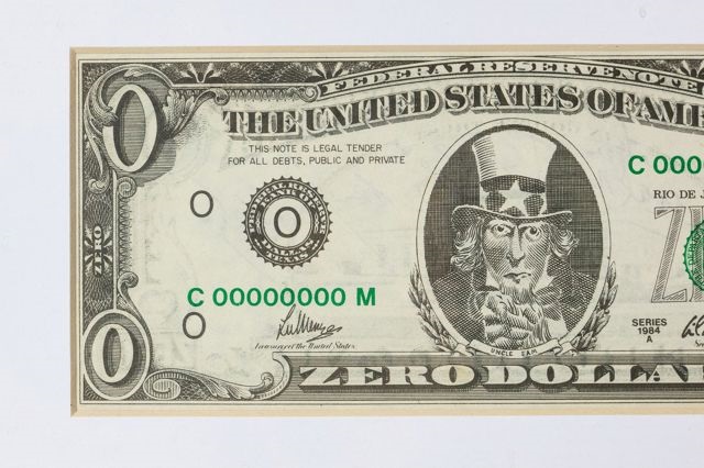 Zero Dollar by Cildo Meireles on artnet