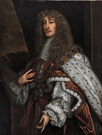 Portrait of James II, three-quarter-length, in State robes by Sir Peter ...