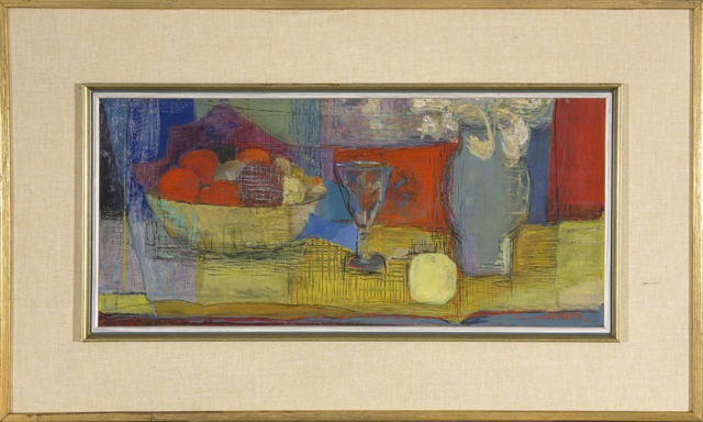 Stillewe met Vrugtebak, Kelkie en Vaas Still Life with Fruit Bowl, Wine ...