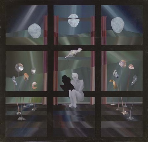 Surrealist interior by Frank Docherty on artnet