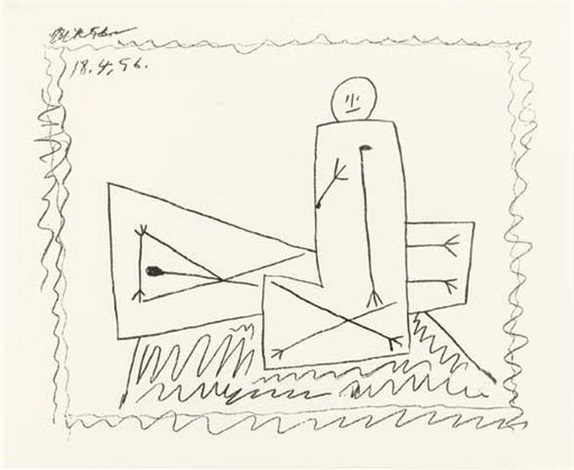 Seated figure and reclining figure by Pablo Picasso on artnet