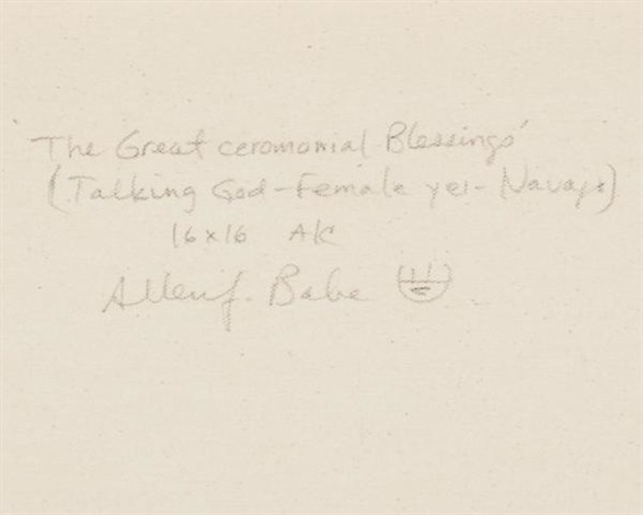 The Great Ceremonial Blessings by Al Bahe on artnet