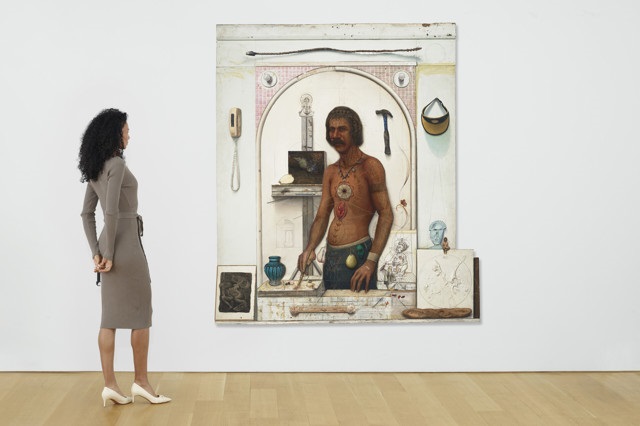 Self-Portrait with Bread and Chakras by Gregory Joseph Gillespie on artnet