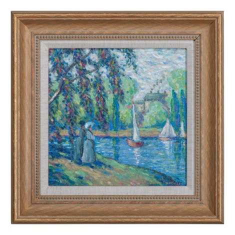 Three Works Lake Scenes by Ron van Sweringen on artnet