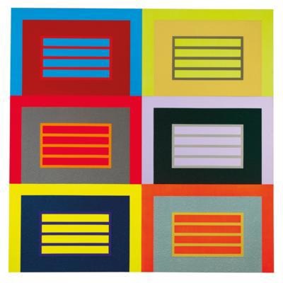 Six Prisons by Peter Halley on artnet