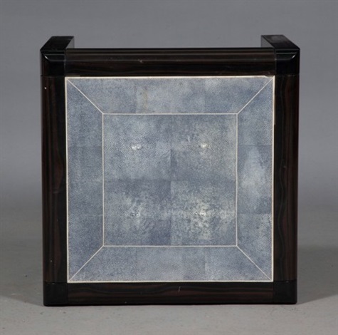 Karl Springer Faux Shagreen Inlaid Grain Painted Wood Low Table by Karl ...