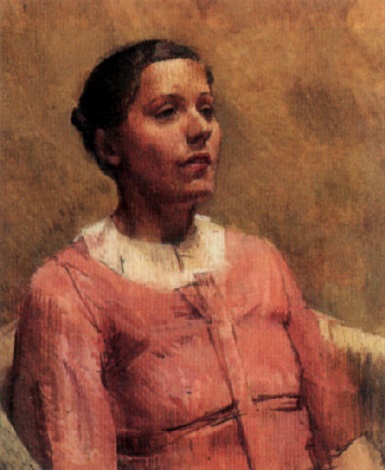 Portrait of a lady in pink by William Coldstream on artnet