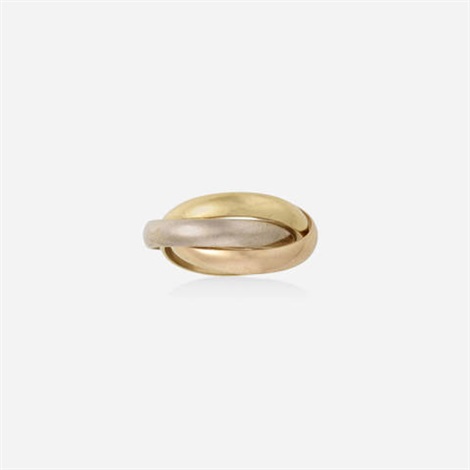 Trinity tricolor gold ring by Cartier (Co.) on artnet