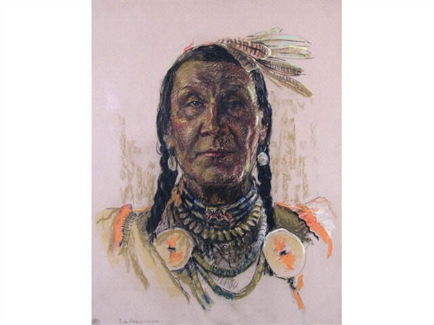Untitled - Indian portrait by Nicholas de Grandmaison on artnet