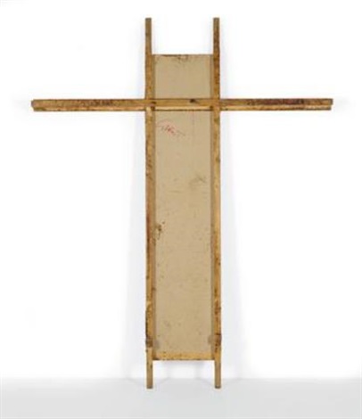 Relic painting splatter painting and cross stretcher by Hermann Nitsch ...