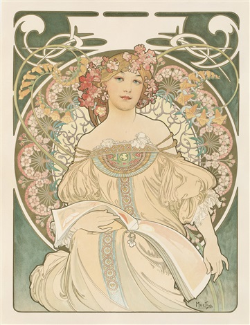 Reverie. by Alphonse Mucha on artnet