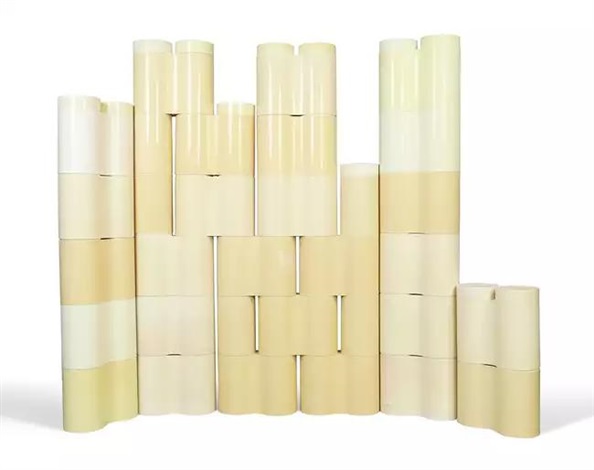 Fiocco modular room divider, comprising twenty seven double sections ...