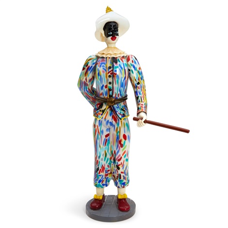 Pino Signoretto 1944-2017 Murano Glass Figure of the Commedia dellArte ...