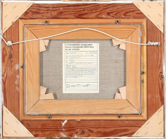 Evening scenery with an icebreaker at sea and a lighthouse by Hans ...