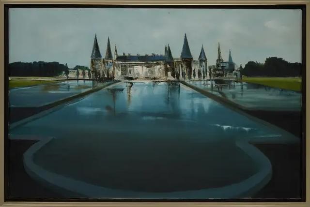 Chateau and Water Garden by Kit Barker on artnet