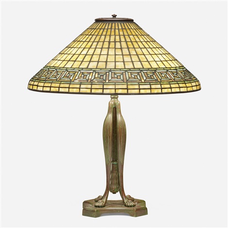 Greek Key table lamp by Tiffany Studios on artnet