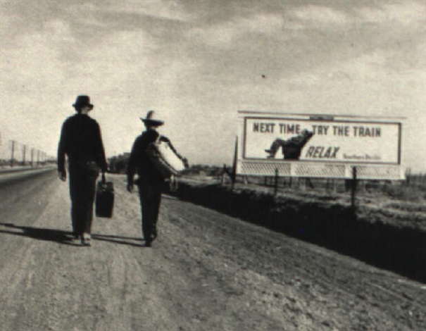 Next time try the train by Dorothea Lange on artnet