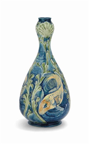 A WILLIAM MOORCROFT 1872-1945 CARP VASE by William Moorcroft on artnet