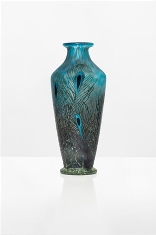 Plumes de paon vase, circa 1910 by Daum (Co.) on artnet