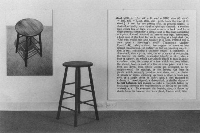Joseph Kosuth One And Three Chairs