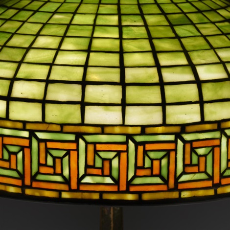 Greek Key table lamp by Tiffany Studios on artnet