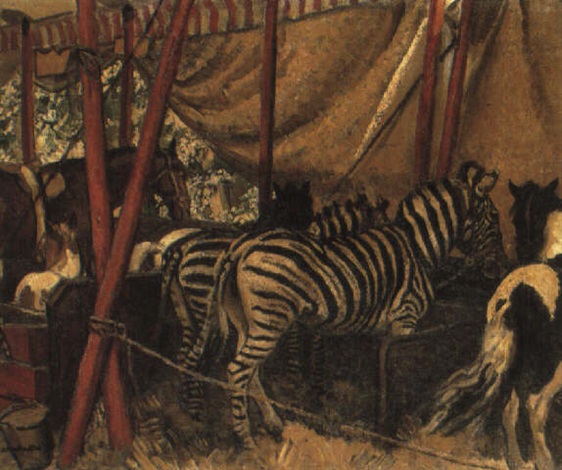 Circus zebras and horses by Dame Laura Knight on artnet