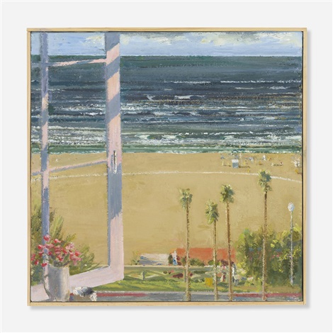 View of Ocean Ave, Santa Monica by Larry Cohen on artnet