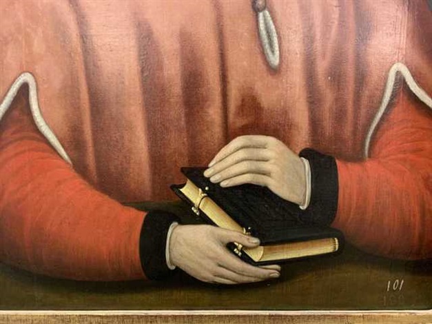 Portrait of Cardinal Reginald Pole 1500-1558 holding a book by Anglo ...