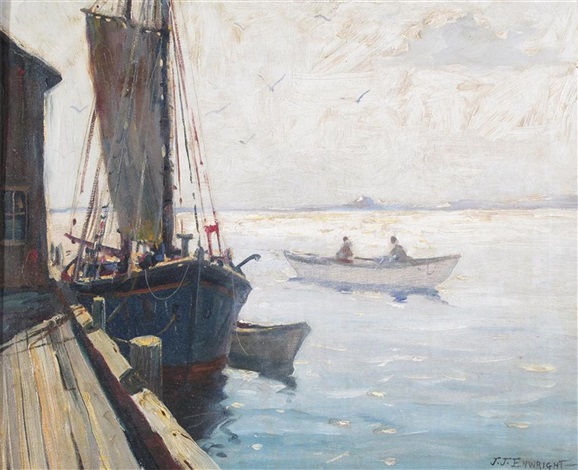 Fishing boat, Cape Cod by J.J. Enwright on artnet