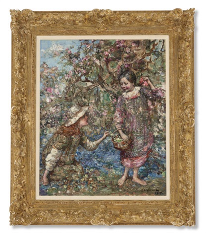 At Apple Blossom Time by Edward Atkinson Hornel on artnet