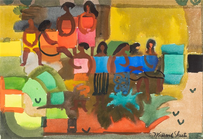 Nine Women by Millard Sheets on artnet