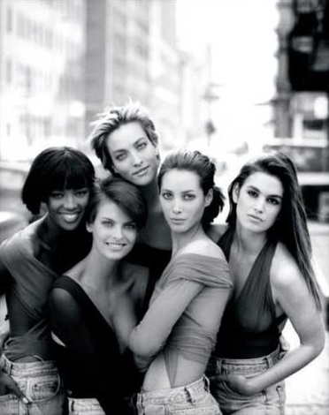 Naomi Campbell, Linda Evangelista, Tatjana Patitz, Christy Turlington ...