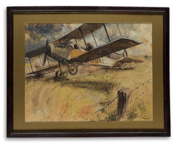 The tailspin ripped into the ground, and one tire burst with a loud ...