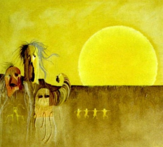 Sun spirits on the mesa by Len Agrella on artnet