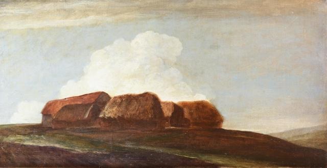 HAYSTACKS STUDY ON BRIGHTON DOWNS by George Frederick Watts on artnet