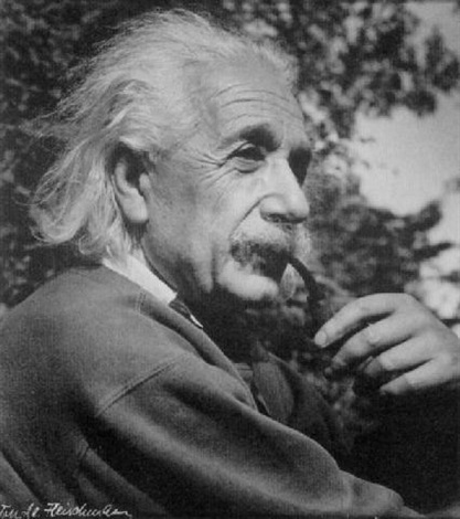 Albert Einstein at Princeton by Trude Fleischmann on artnet