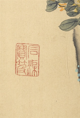 Two paintings depicting each a dog from the series Ten Prized Dogs by ...